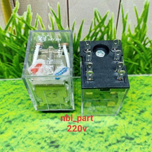 Jual Relay ZN 8pin/220VAC (MY2N/220V) kaki plat | Shopee Indonesia