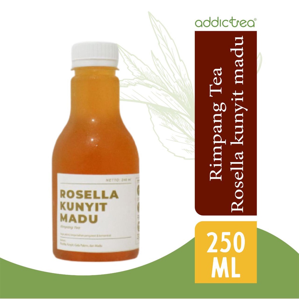 Jual Addictea Jamu Rimpang Minuman Botol Kekinian (kunyit,sereh,secang ...