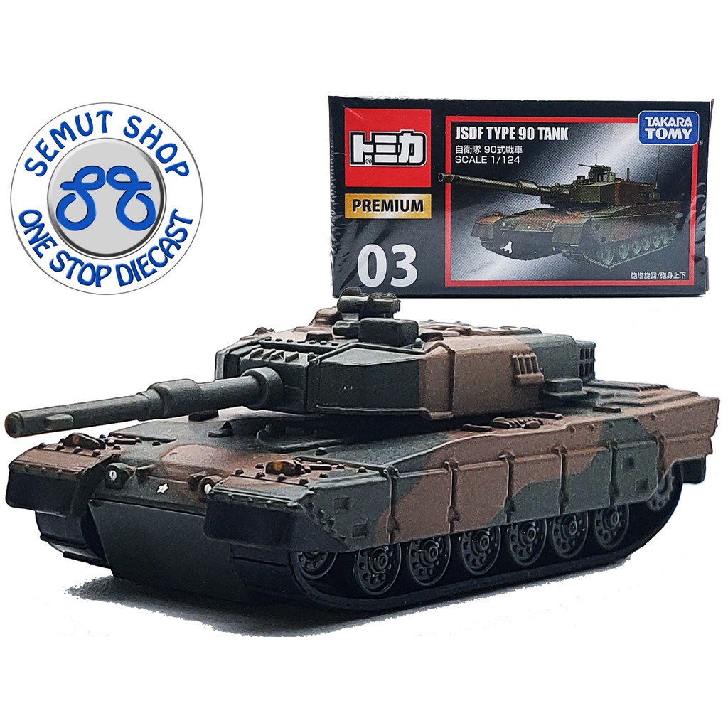 Jual Tomica Premium no 03 JSDF TYPE 90 TANK army miniatur diecast tank ...