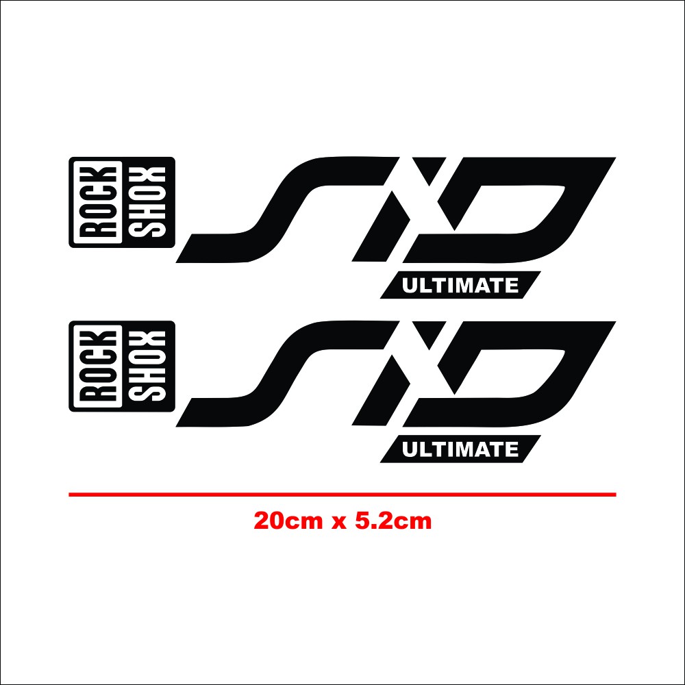 Jual Stiker Pack Sepeda Rock Shox SID Ultimate - Bicycle Decal Sticker ...
