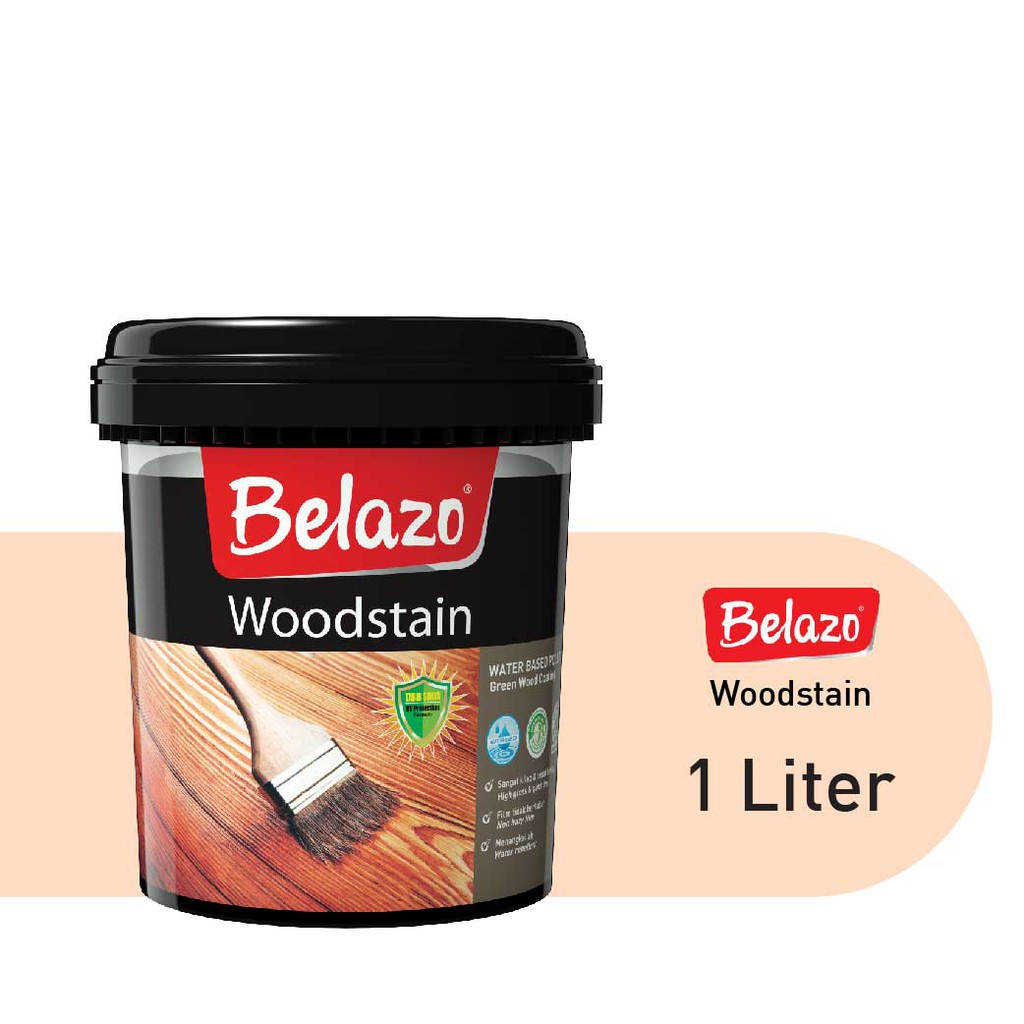 Jual Woodstain Belazo Cat Kayu BELAZO Waterbase A.G.E 1 Liter Indaco ...
