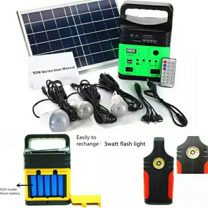 Jual Portable Solar Generator Home Lighting & Charging Sistem Tenaga ...