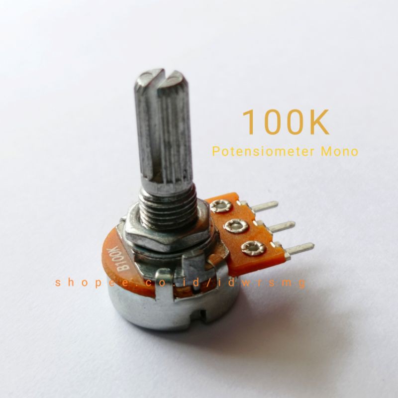 Jual Potensiometer 100K Mono Potensio 100 Kilo Potentiometer Mono 100 K ...