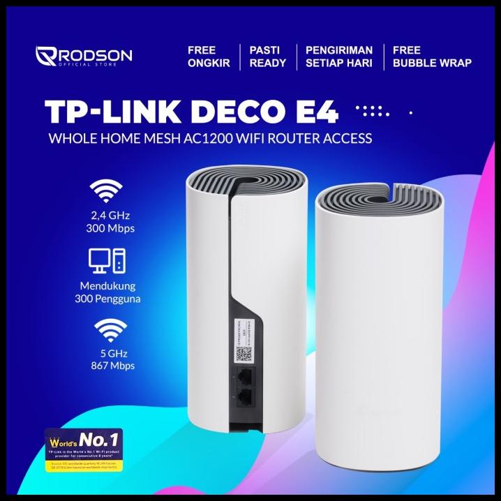 Jual Tp-Link Tplink Deco E4 Whole Home Mesh Ac1200 Wifi Router Access ...