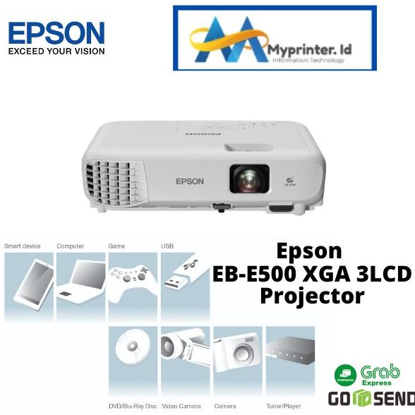 Jual Epson EB-E500 XGA 3LCD Projector / Proyektor / EBE500 / EBE-500 Original | Shopee Indonesia