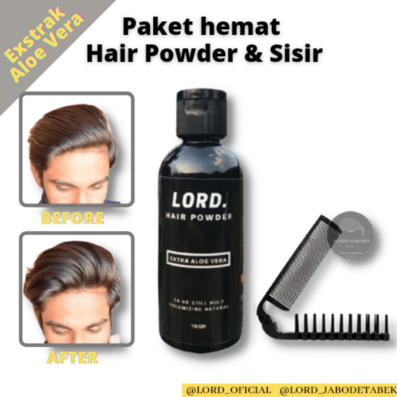 Jual Lord Hair Powder Extra Aloe Vera Aroma Parfum Giorgio Armani Hair ...