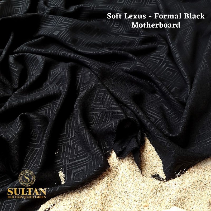 Jual 50CM EMBOS MOTHERBOARD SOFT LEXUS FORMAL BLACK KAIN SULTAN (BAHAN ...