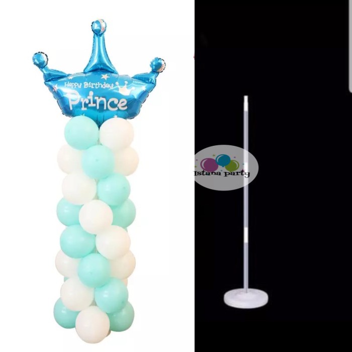 Jual Standing tiang dekorasi + tatakan balon foil latex 90cm | Shopee ...