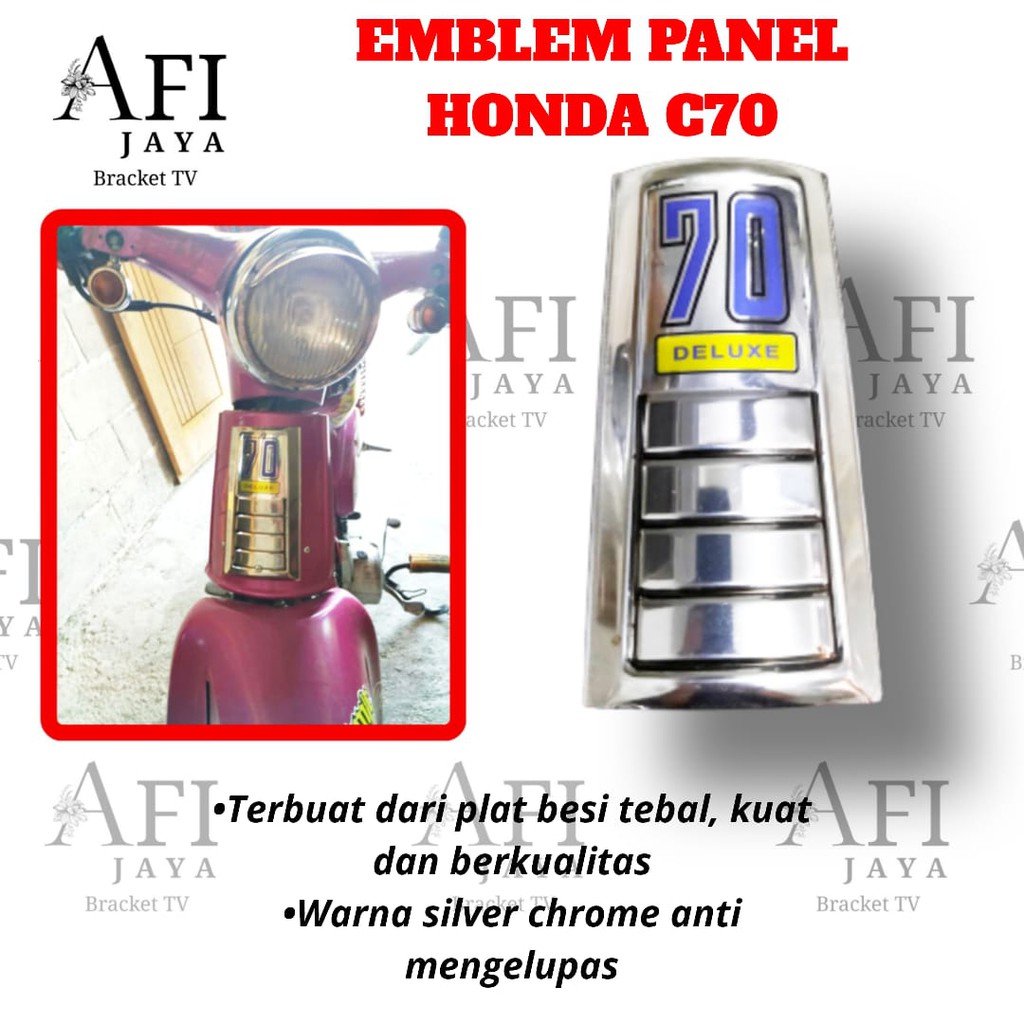 Jual EMBLEM PANEL HONDA C70- EMBLEM DADA HONDA C70- SIMBOL PANEL HONDA ...
