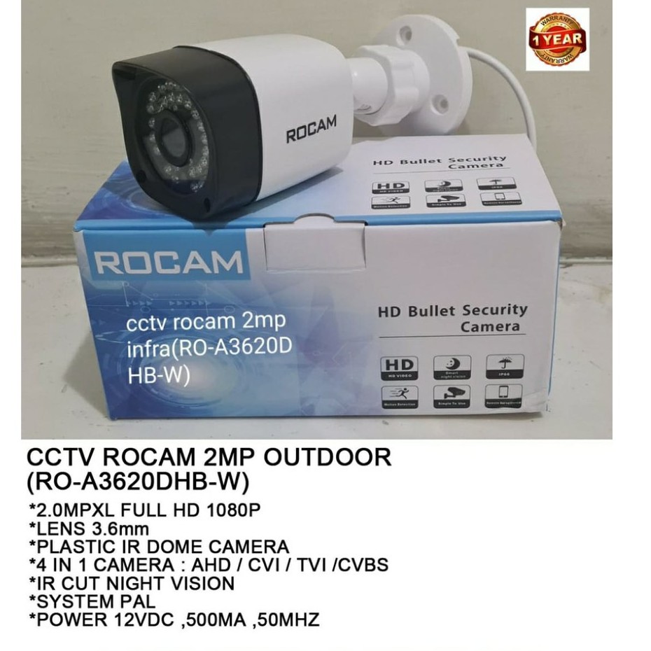 Jual canro 2mp analog camera kamera CCTV ROCAM 2 MP OUTDOOR (ROA3620DHB ...