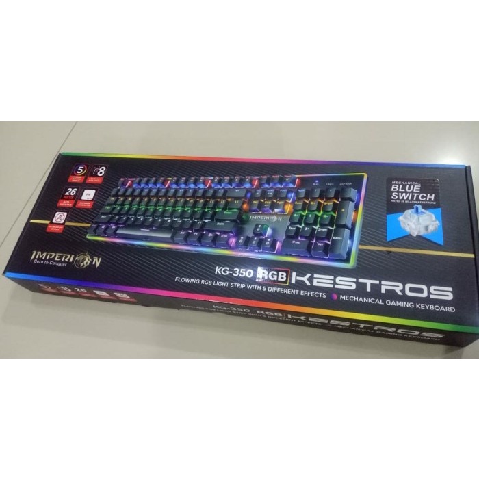 Jual Keyboard Gaming Imperion KG-350 RGB Kestros | Shopee Indonesia