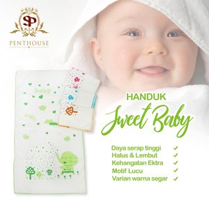 Jual HANDUK MANDI BAYI SWEET BABY- HANDUK BAYI LEMBUT | Shopee Indonesia