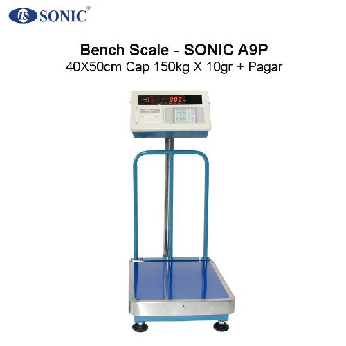 Jual TIMBANGAN DUDUK SONIC BENCH SCALE TYPE A9P CAP 150KG + PRINTER ...