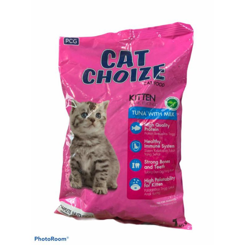 Jual CAT CHOIZE KITTEN 1KG - Makanan Anak Kucing Kitten Cat Choize 1 KG ...
