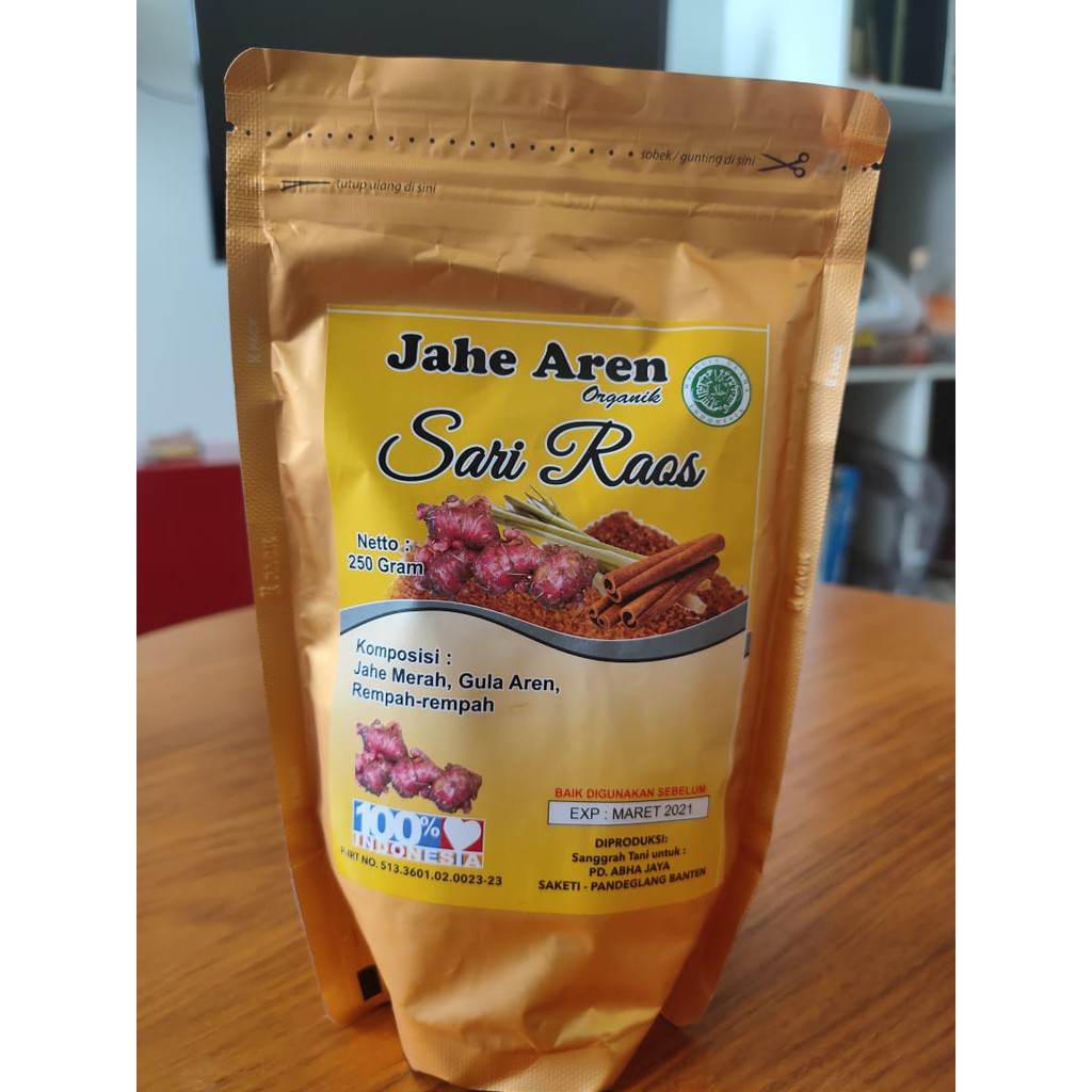 Jual JAHE MERAH INSTAN SARI RAOS GULA AREN JAMU ANTI CORONA JAMU REMPAH ...
