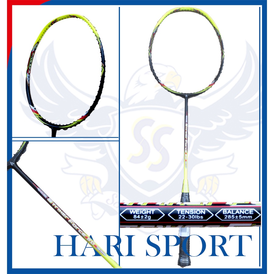 Jual ASHAWAY STRIKER FORCE 80 Yellow ORIGINAL USA Raket Badminton ...