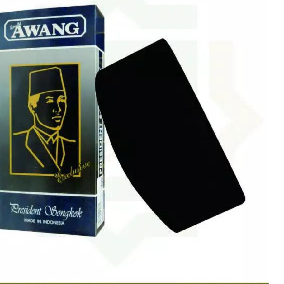 Jual Terbaru Peci Songkok Kopiah Hitam Polos AWANG AC Tinggi 8,9,10 ...