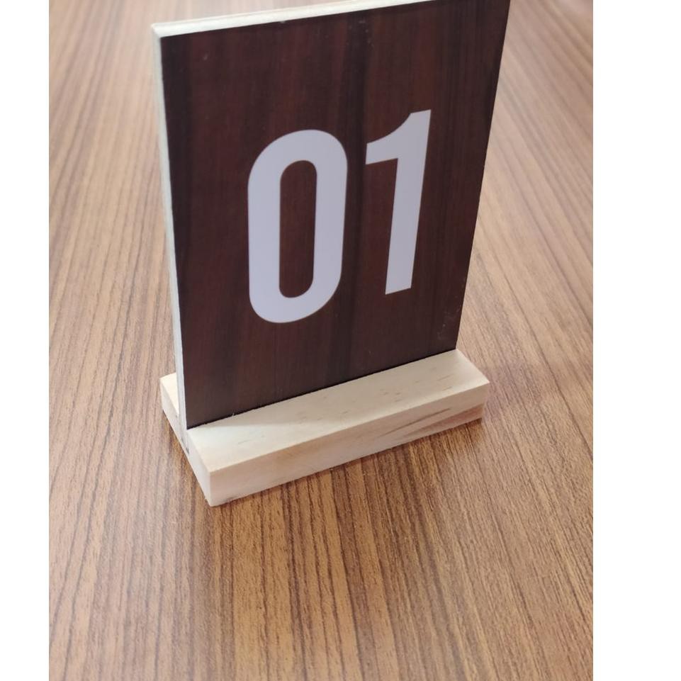 Jual [PREMIUM] nomor meja - papan tanda nomor meja makan - sign angka ...