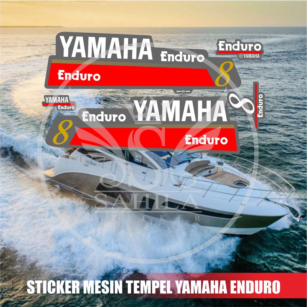 Jual STICKER STICKER MESIN TEMPEL YAMAHA ENDURO 8 PK 8 HP / ENNDURO ...