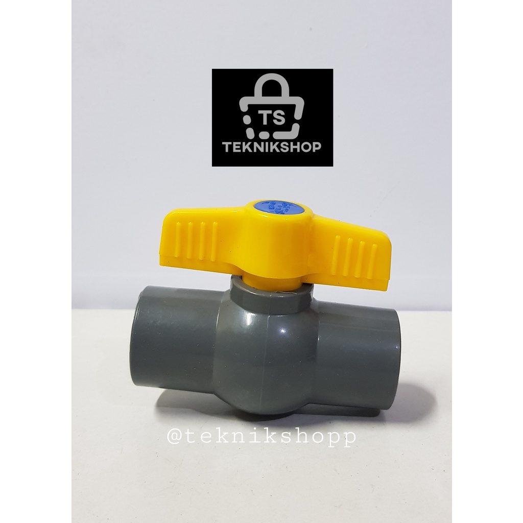Jual PRESSURE BALL VALVE 3/4" / STOP KRAN PUTAR PVC 3/4 INCH / KERAN ...