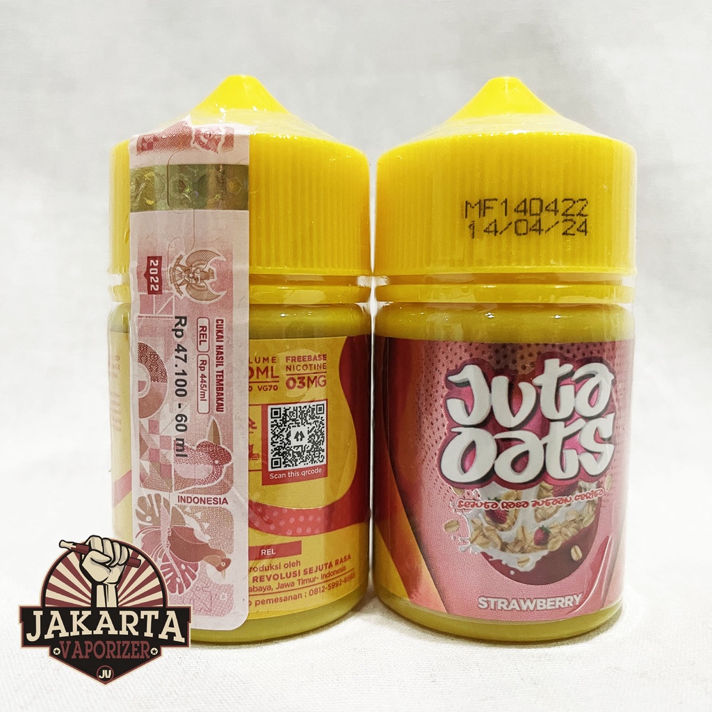 Jual JUTA OATS STRAWBERRY MILK 60ML 3MG 7MG BY RSR BREW | Shopee Indonesia