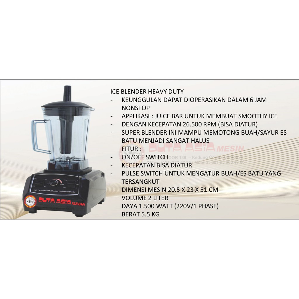 Jual HEAVY DUTY BLENDER (UNTUK HASIL BLENDER YANG SANGAT HALUS) | Shopee Indonesia