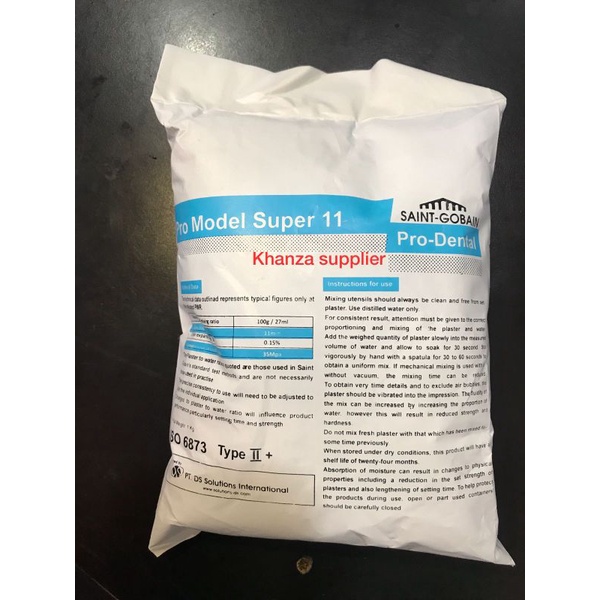 Jual dental kapur biru / PRO MODEL SUPER 11 GIPS BIRU GIP BIRU type II ...