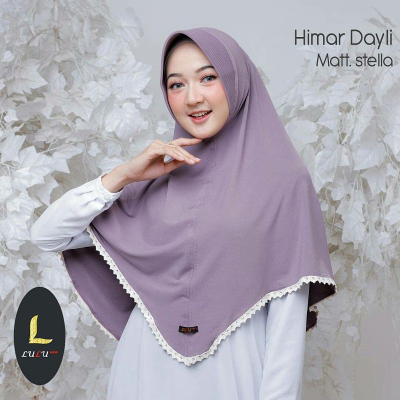 Jual Lulu Hijab New Himar Dayli Renda / Bergo Instan dengan Renda ...