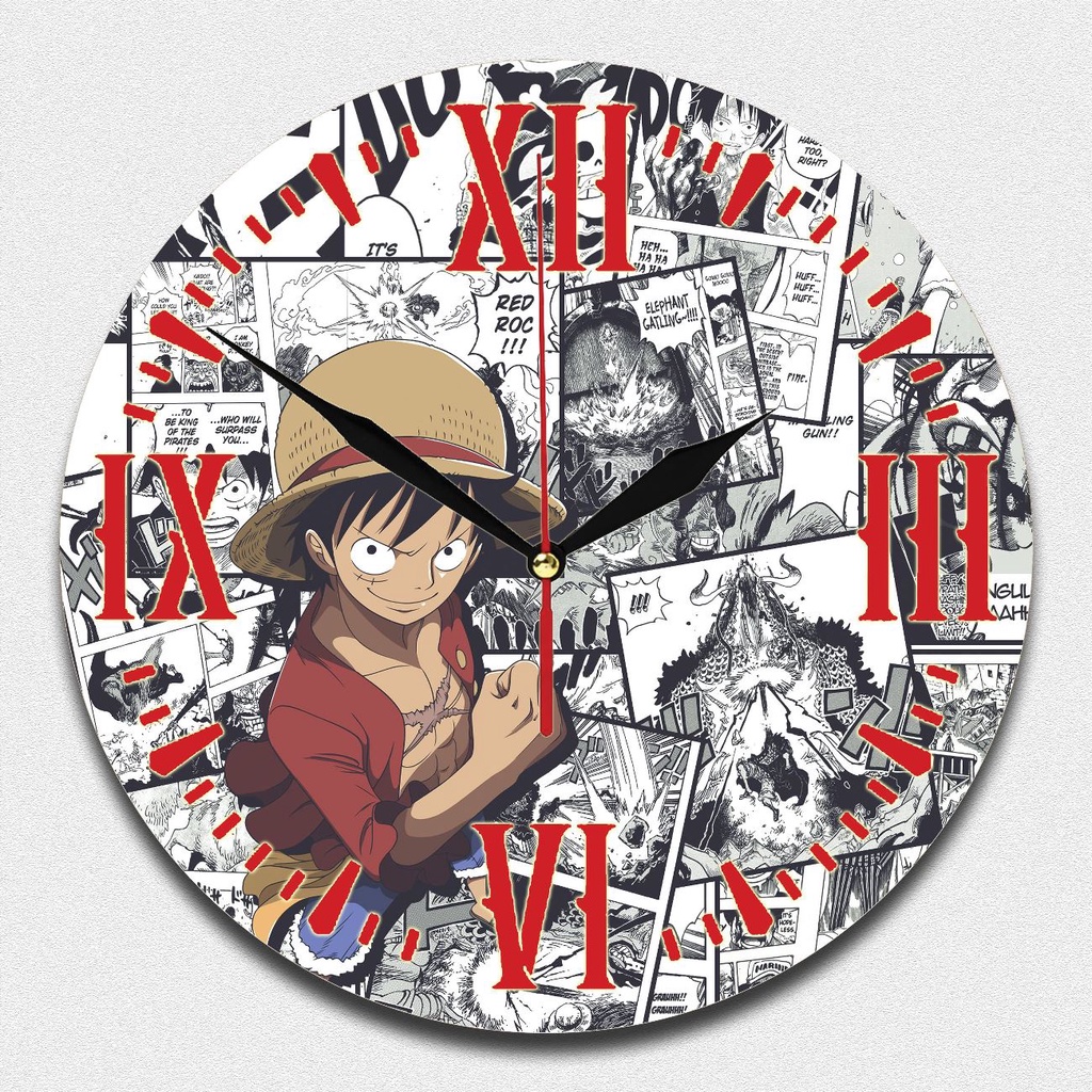 Jual Jam dinding one piece jam dinding karakter jam dinding aesthetic ...