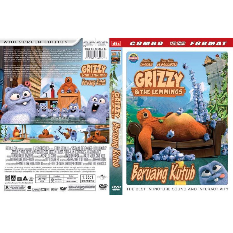 Jual kaset film kartun anak satuan New movie GRIZZY AND THE LEMMINGS ...