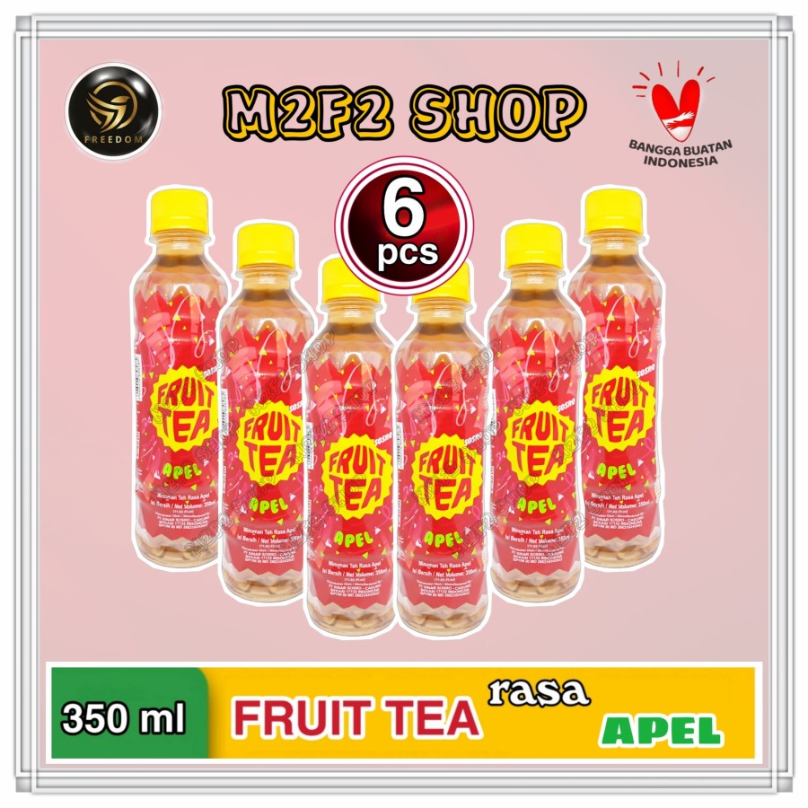 Jual Fruit Tea Apple | Apel Botol Pet - 350 ml (Kemasan 6 Pcs) | Shopee ...