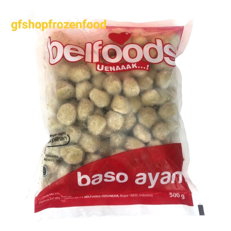 Jual Belfoods Uenaak Baso Ayam 500g / Bakso Ayam /Frozen Food | Shopee ...