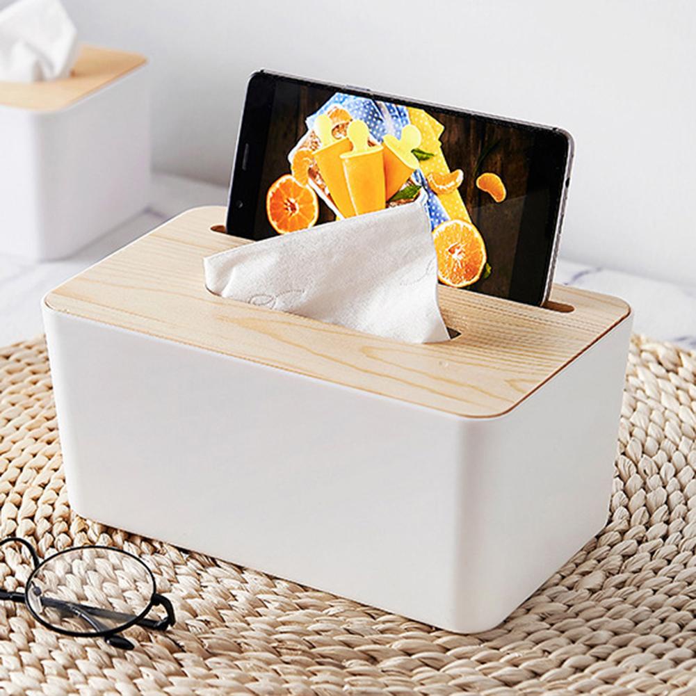 Jual Kotak Tisu Kayu Tissue Box dengan Holder | Shopee Indonesia