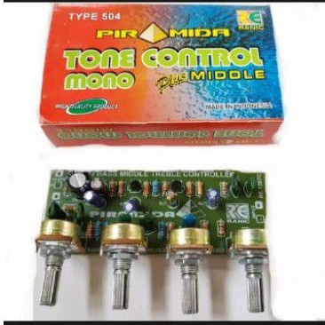 Jual tone control mono middle type 504 bass trebble sound system audio ...