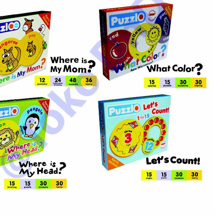 Jual - Puzzle Edukasi Puzzlo iSpell EduFun All Series Kartu Bentuk ...