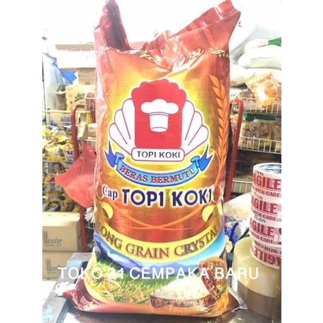 Jual Beras Cap Topi Koki Long Grain Crysral 20KG | Beras Premium Gold ...