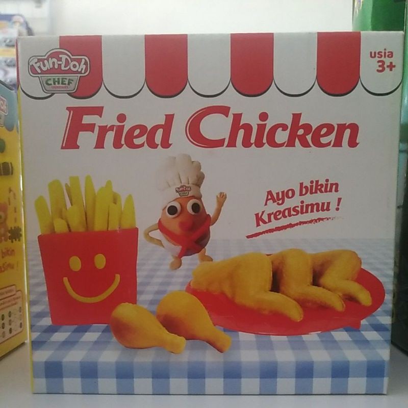 Jual fun doh seri ayam goreng fried chicken play doh | Shopee Indonesia