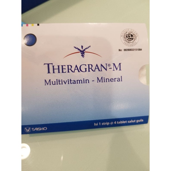 Jual THERAGRAN M MULTIVITAMIN ISI 4 TABLET | Shopee Indonesia