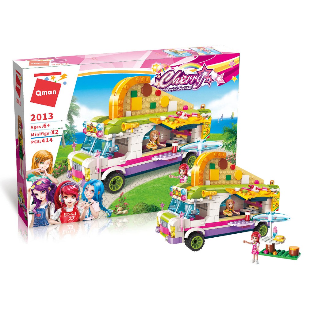 Jual Toy Studio Qman Mainan Edukasi Block Princess Cherry Food Truck Playset | Shopee Indonesia