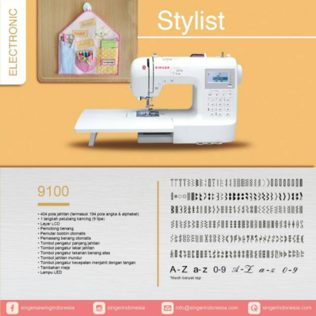 Jual Mesin Singer 9100 Digital Stylist | Shopee Indonesia