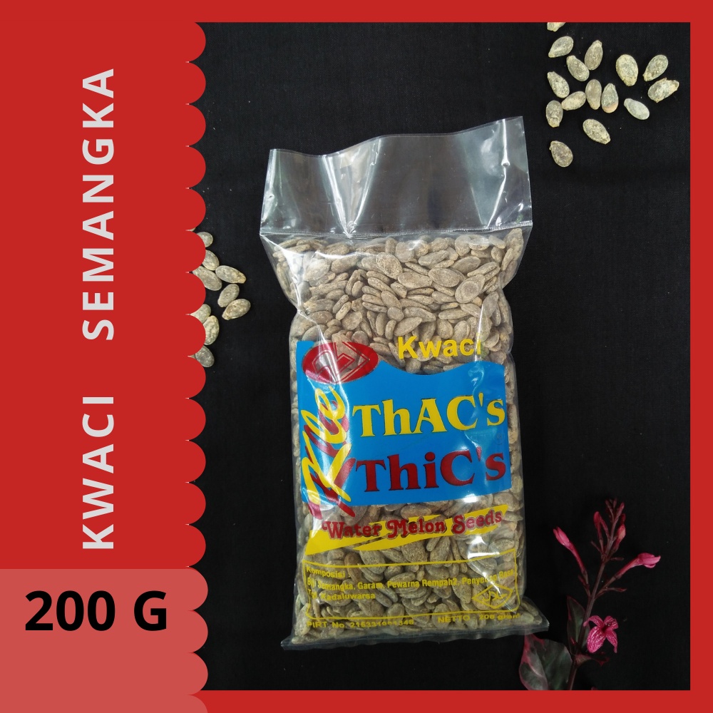 Jual (200gr) kwaci biji semangka kuaci putih original rasa asin gurih ...