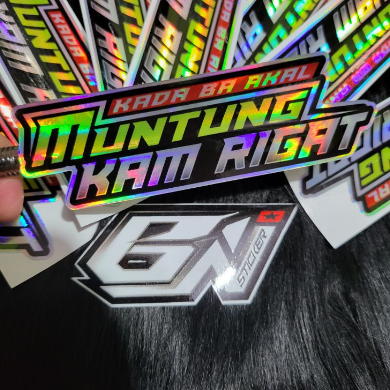 Jual sticker hologram sticker kata2 Kada Baakal muntung kam rigat ...