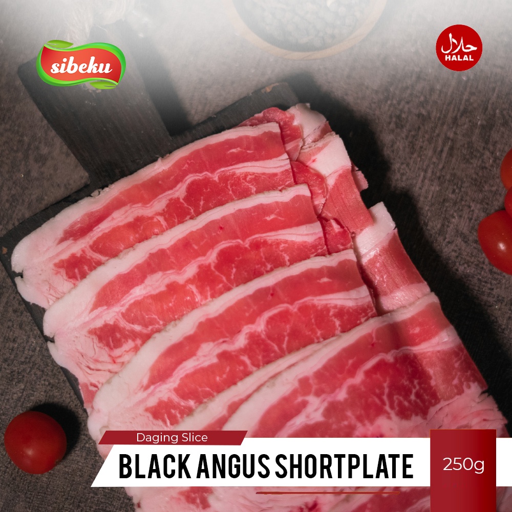 Jual Daging Sapi Beef Slice Black Angus ShortPlate Halal & Higienis 250 ...