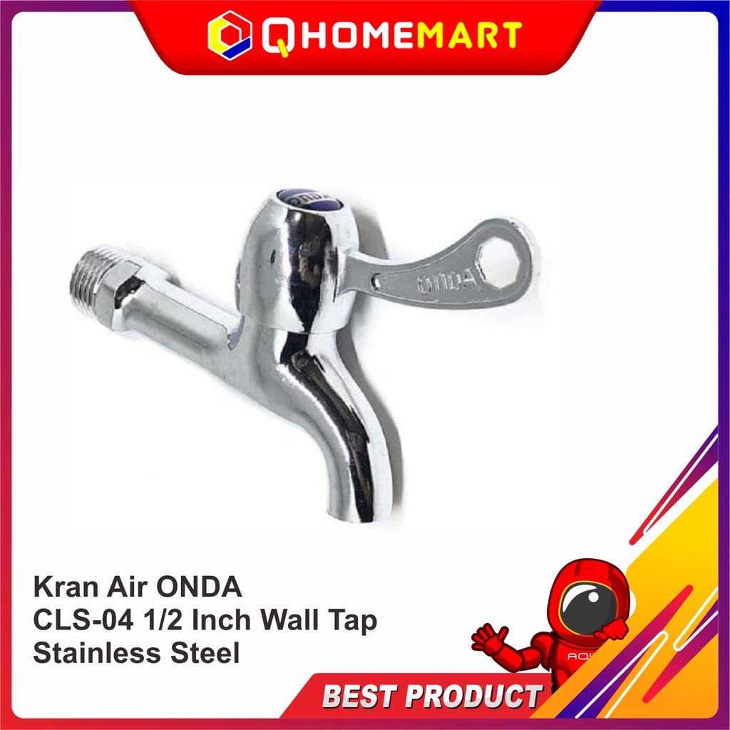 Jual Kran Air ONDA CLS-04 1/2 Inch Wall Tap Stainless Steel | Shopee Indonesia