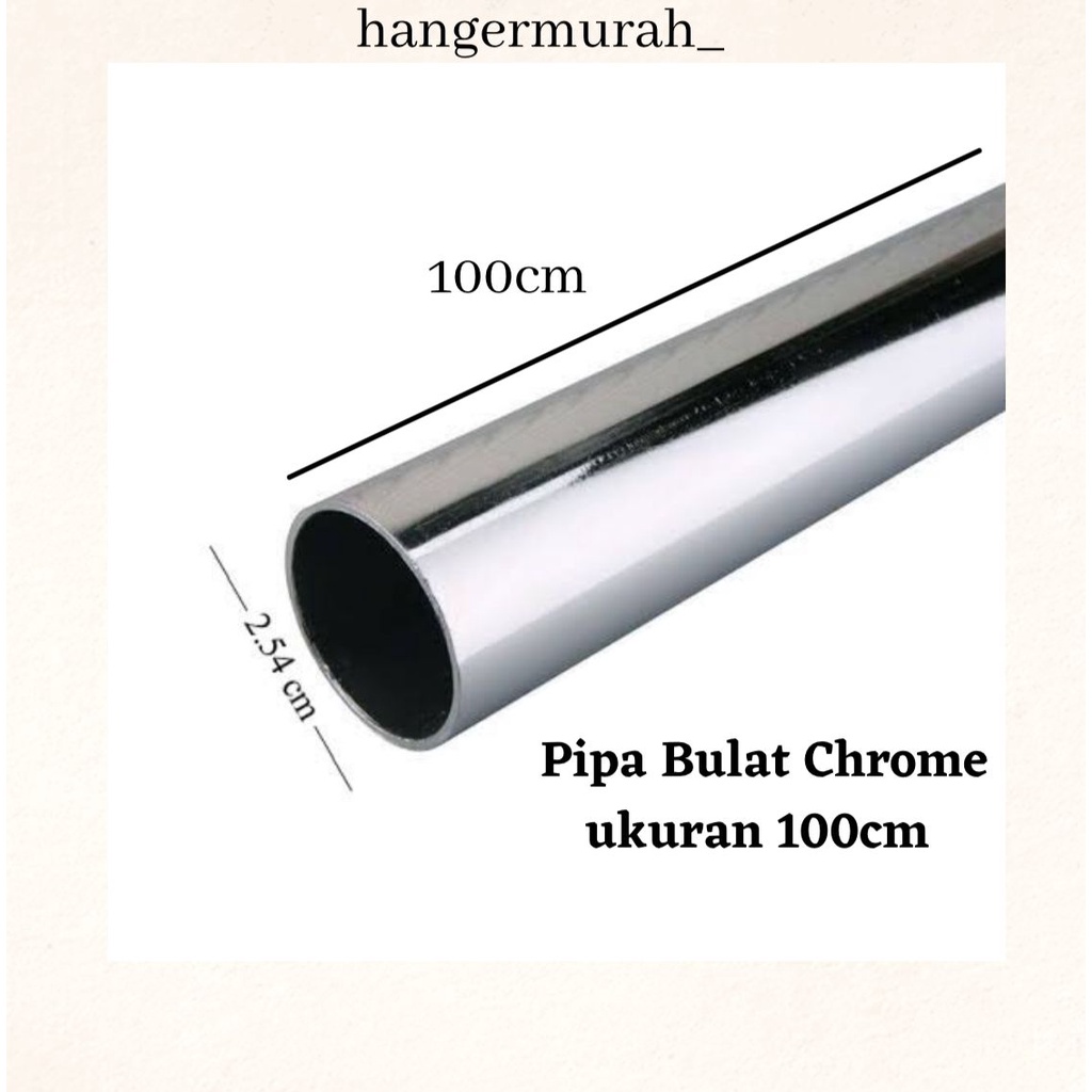 Jual Pipa Bulat Besi Chrome Ukuran 200cm | Shopee Indonesia