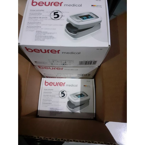Jual pulse oximeter beurer PO 30 / oksimeter oksigen / saturasi oksigen ...