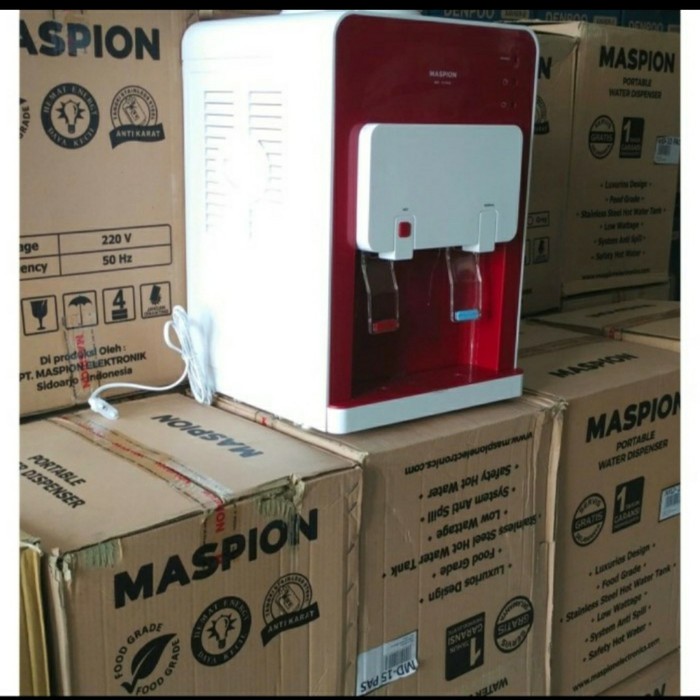 Jual Dispenser Hot/Normal Portable Maspion MD 10 PAS | Shopee Indonesia
