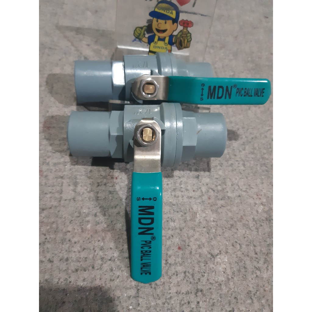 Jual Stop Kran Plastik(PVC) 1/2" MDN | Shopee Indonesia