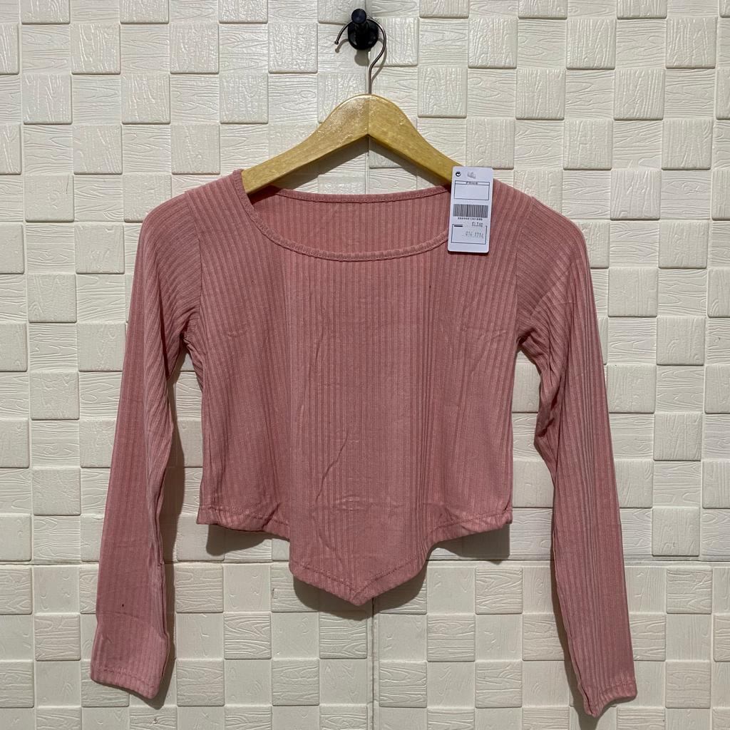 Jual Squarneck top lengan panjang | kaos crop wanita | atasan terbaru | atasan rajut | kaos ...