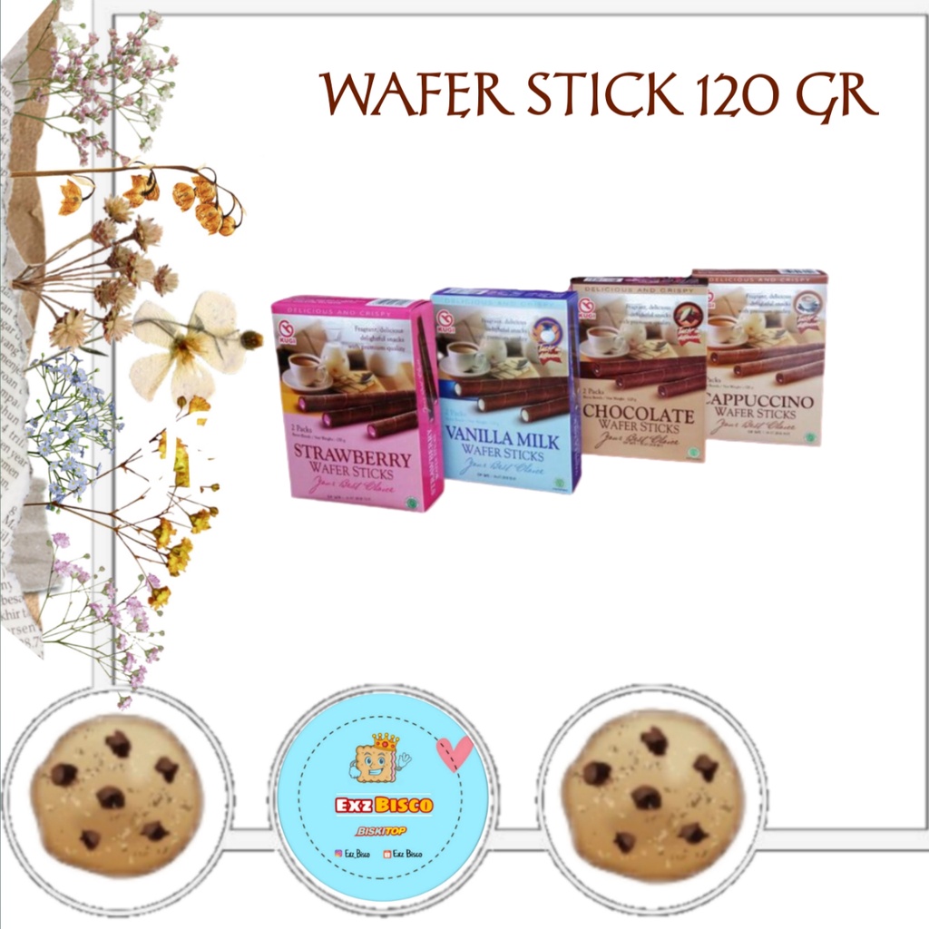 Jual EXZBISCO - KUGI WAFER STICK 120g Biskuit Kue Kering Anak Dewasa ...